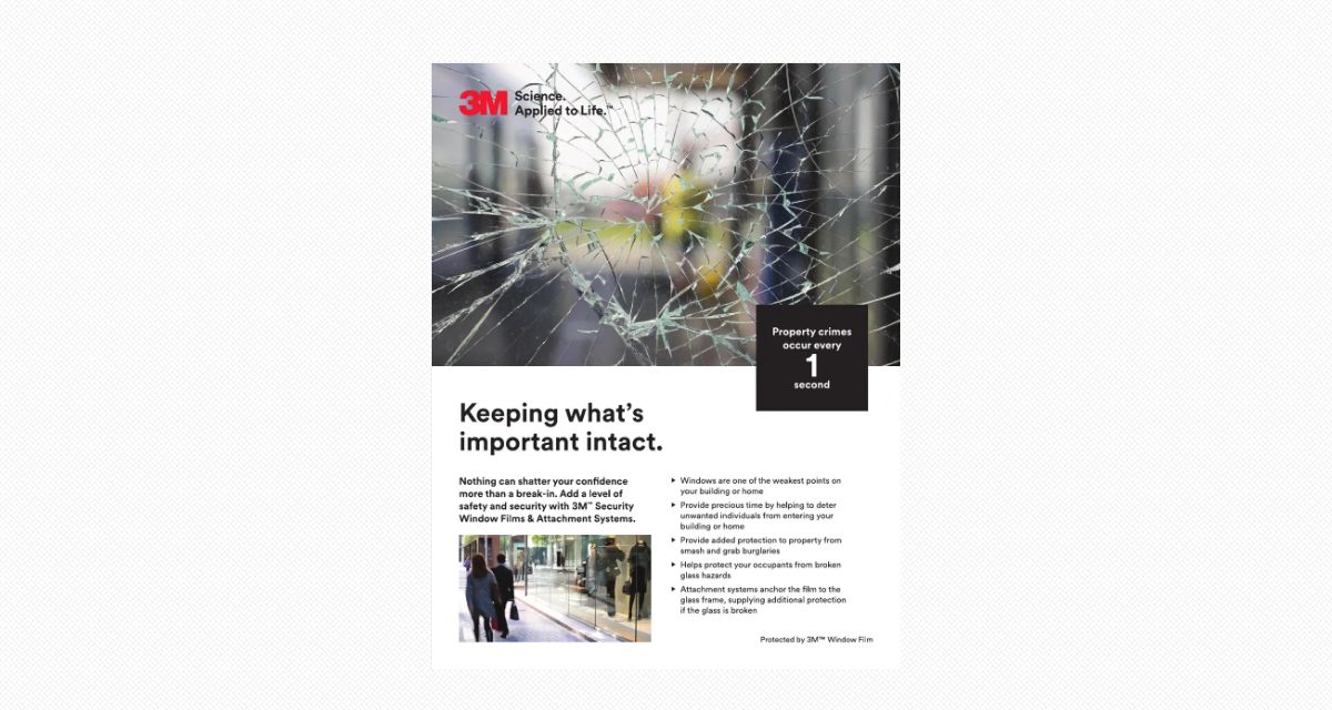 3M™ Security Film Forced Entry